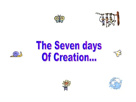 7 Days of Creation, Free Bible Chart from Word Of God Team | PDF ...