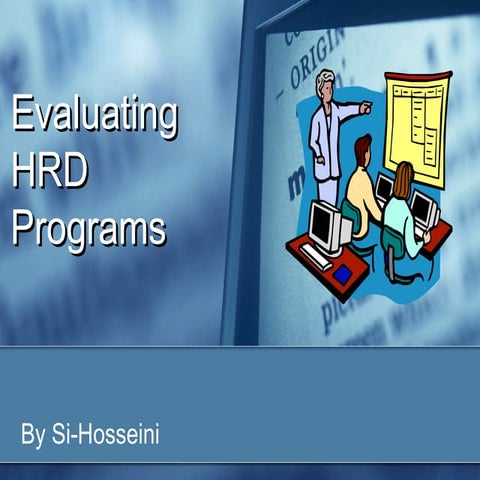 evaluating hrd programs | PPT