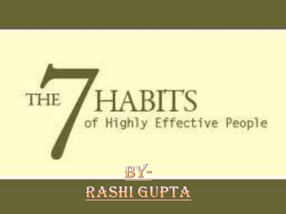 The 7 habits of highly effective teens | PPTX | Parenting Teens | Parenting
