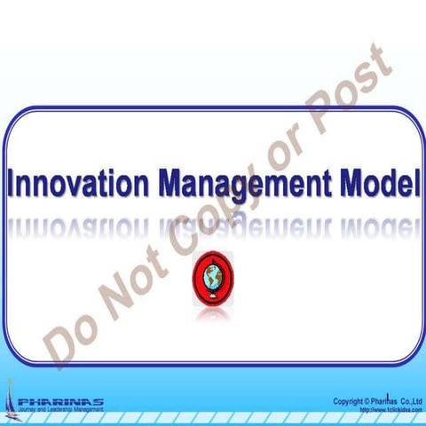 7.innovation management model fix | PPT