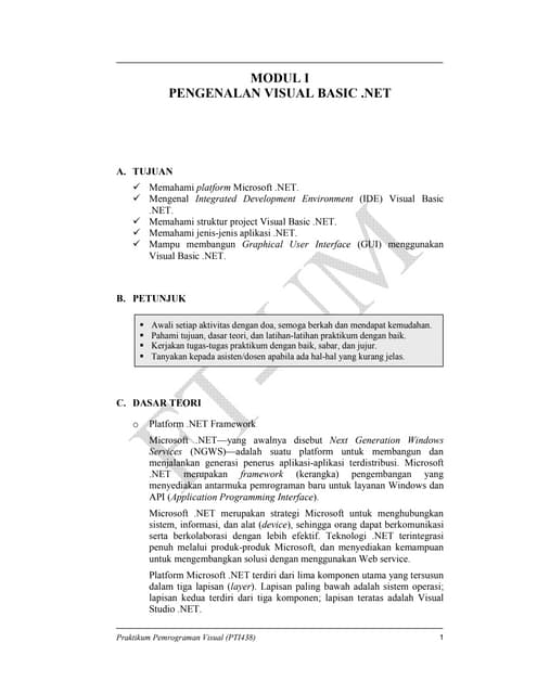 Part 1 - PENGENALAN VISUAL STUDIO 2010 | DOCX