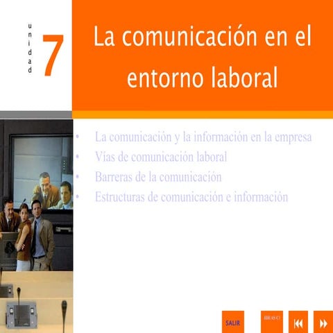 7. la comunicación en el entorno laboral | PPT