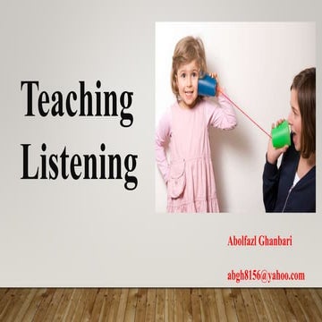 7 listening | PPTX | Homework and Study | Education