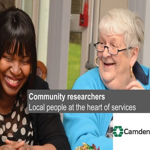 COMMUNITY RESEARCHERS, By Matthew Upton, Camden Council | PPT