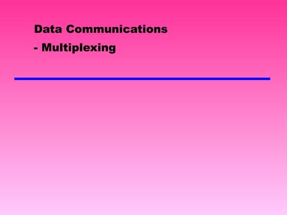 Wavelength division multiplexing | PPTX | Computer Networking | Computing