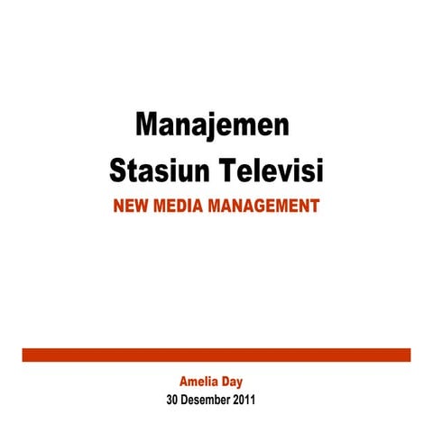 New Media Management (MSTV) | PPT