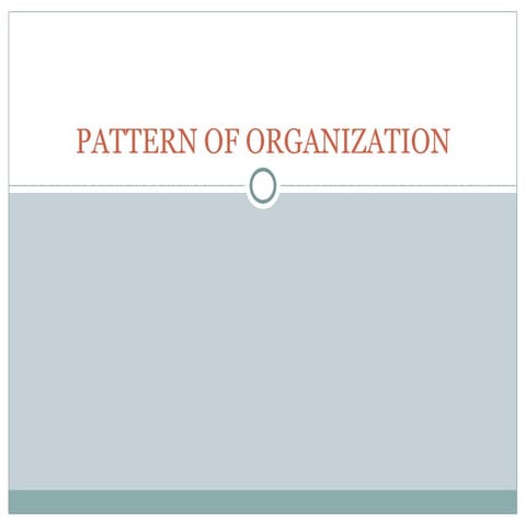 pattern of organization | PPT