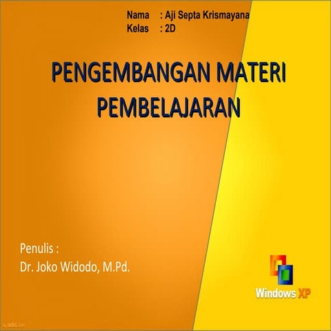 7 Pengembangan Materi Pembelajaran | PPT