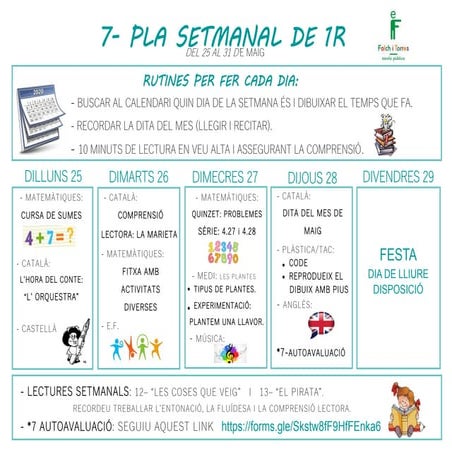 7- PLA SETMANAL | PDF