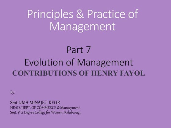 Principles of Management | PPT