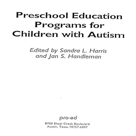 7. Preschool Education Programs For Children With Asd | PPT