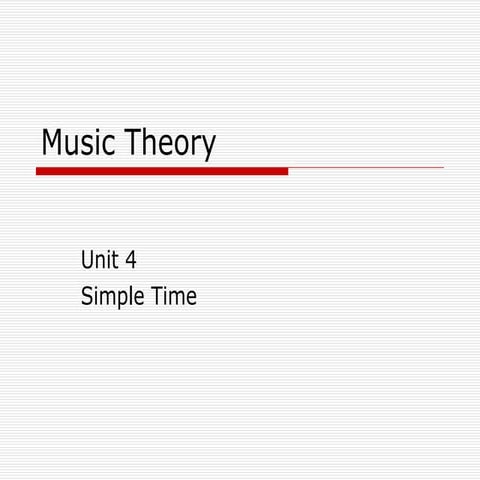 Understanding Simple and Compound Time Signatures in Music Theory | PDF