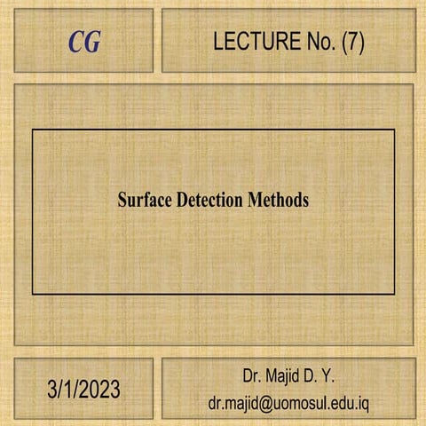 7 Surface Detection Methodsppt 2755