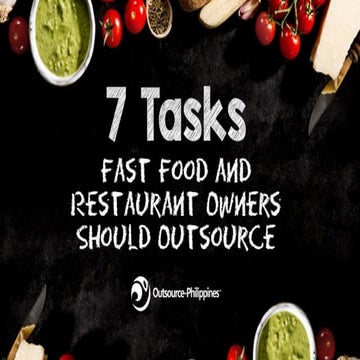 7 Tasks Fast Food and Restaurant Owners Should Outsource | PDF