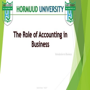 7 the role of accounting in business | PPTX