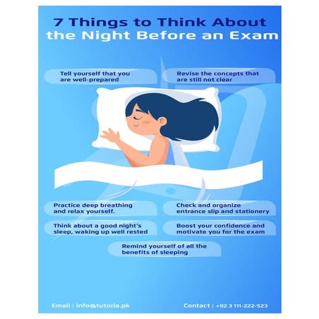 7 Things to Think About the Night Before an Exam | PDF