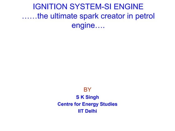 Ignition systems | PPTX