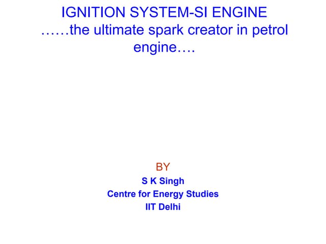 Ignition systems | PPTX