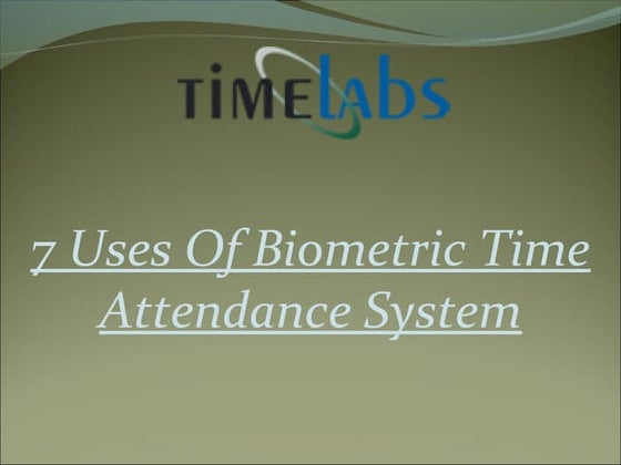 Benefits of using biometric attendance system | PDF