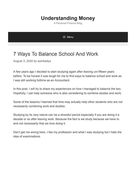 Time management for students | PPT