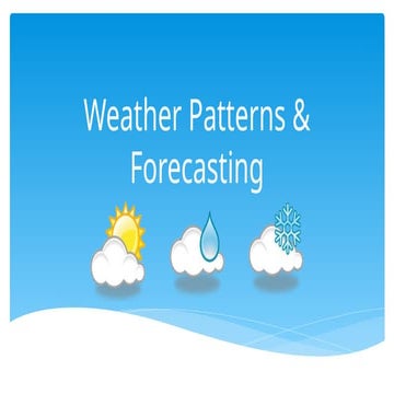 7-weather fronts and forecasting.pptx earth and space | PPTX