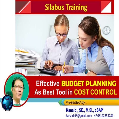 (2022) Pelatihan _ "Effective BUDGET PLANNING as Best Tool in COST ...