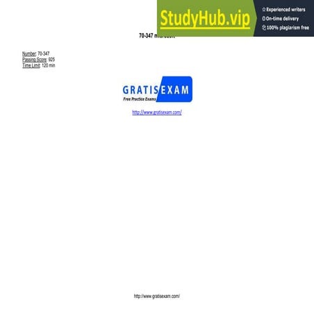 70-347 Microsoft | PDF