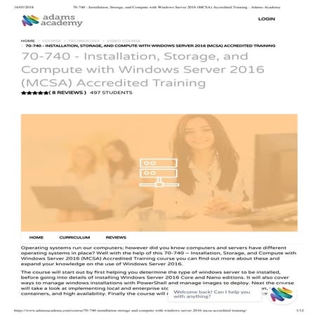 70 740 - installation, storage, and compute with windows server 2016 ...