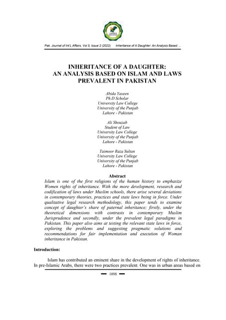 Islamic law of inheritance (faraid) in malaysia | DOCX | Islam ...