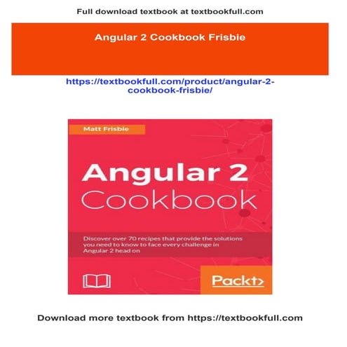 Get Angular 2 Cookbook Frisbie free all chapters | PDF