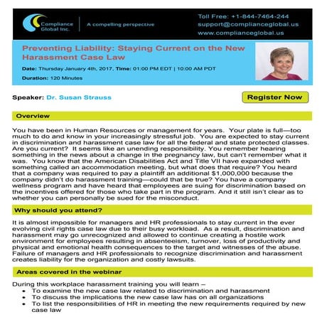 Preventing Liability: Staying Current on the New Harassment Case Law ...