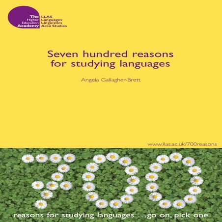 700 Reasons For Studying A Language | PDF