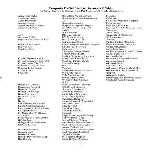 LIST Name Only | PDF