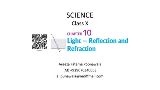 Reflection of Light in a Plain mirror_science 10 | PPTX | Physics | Science