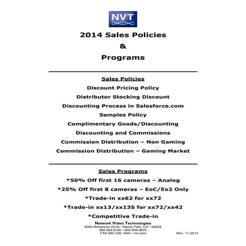 Sales Policies | PDF