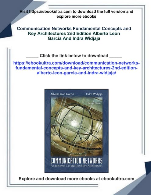 Electronics PPT Communication Networks.pdf | Computer Networking | Computing