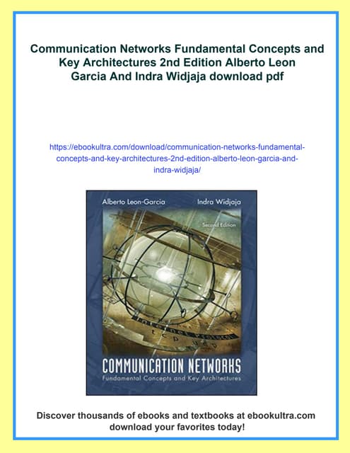 Electronics PPT Communication Networks.pdf | Computer Networking | Computing