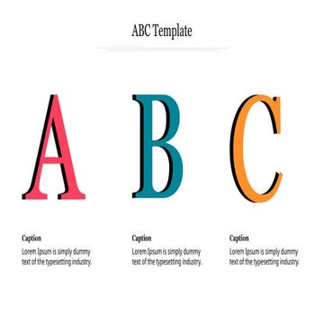 alphabet template for children abcdeifgh | PPT