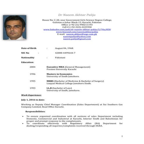 CV-Dr Naeem,DCM | DOC