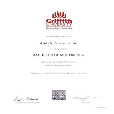 Angela King Multimedia Degree 1 | PDF