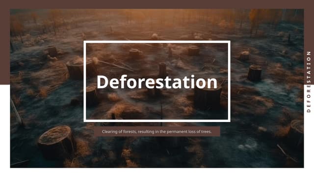 Deforestation Powerpoint Templates Free Download Pptx