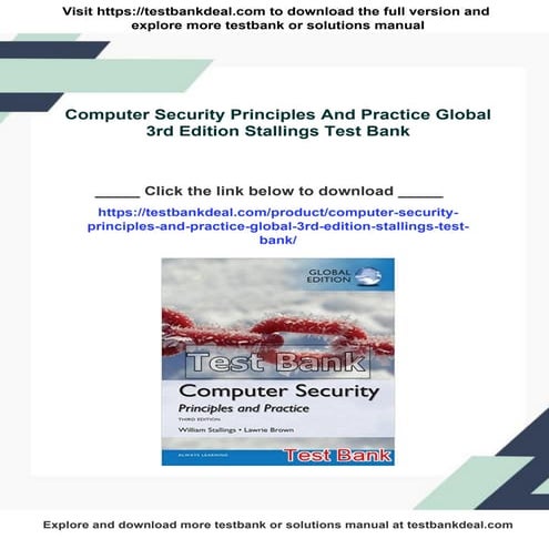 Computer Security Principles And Practice Global 3rd Edition Stallings ...
