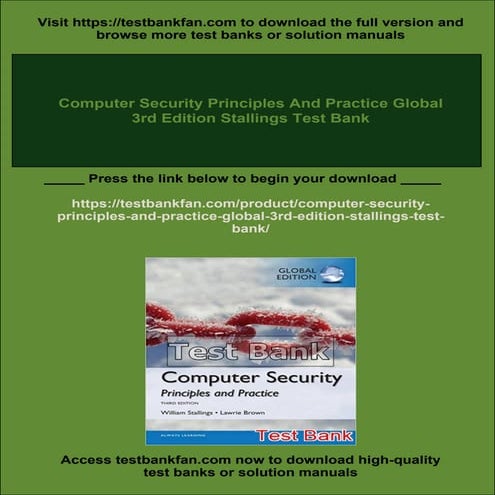Computer Security Principles And Practice Global 3rd Edition Stallings ...