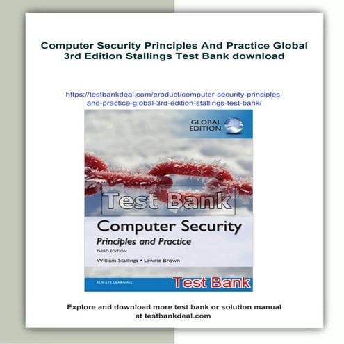 Computer Security Principles And Practice Global 3rd Edition Stallings ...