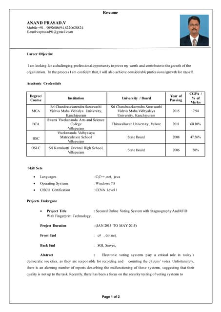 Reshma Resume 2 | PDF