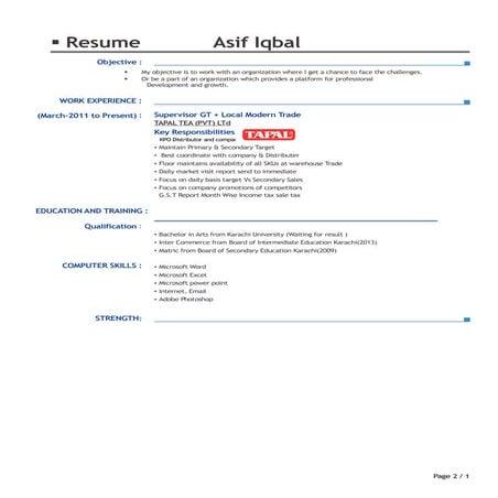 ASIF Resume (2) | DOC