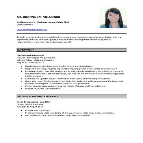 Resume (Masscomm) | DOC