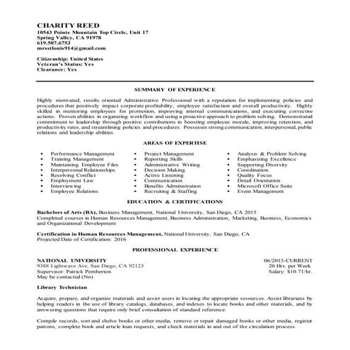 Resume Charity 1 | DOCX