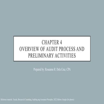 706184200-Chapter-4-Overview-of-Audit-Process-and-Preliminary ...
