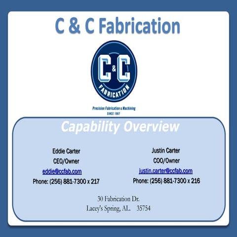 C & C Fabrication | PPT